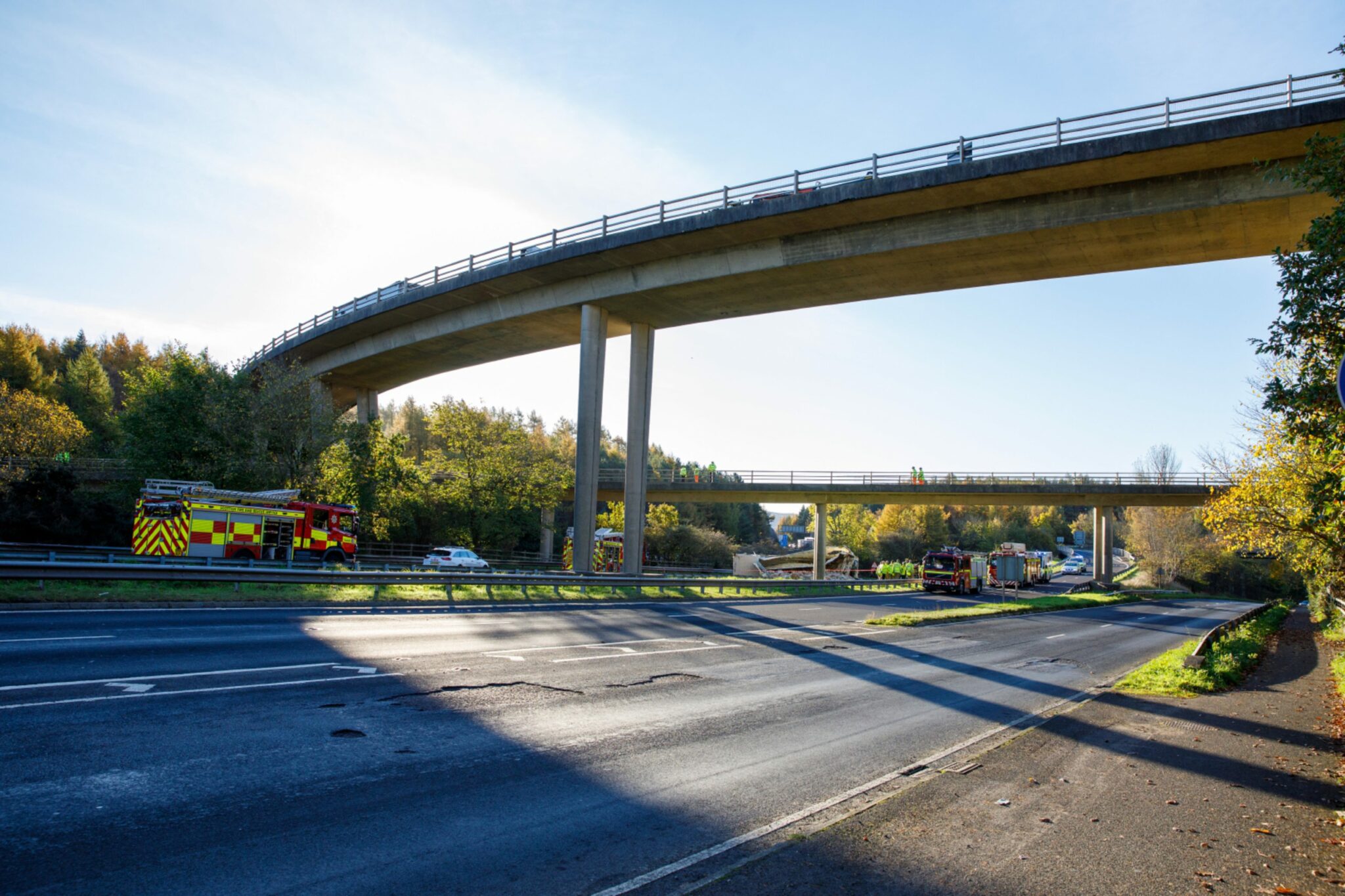 M90 Perth flyover barrier damaged in crash 'to be repaired in early 2022'