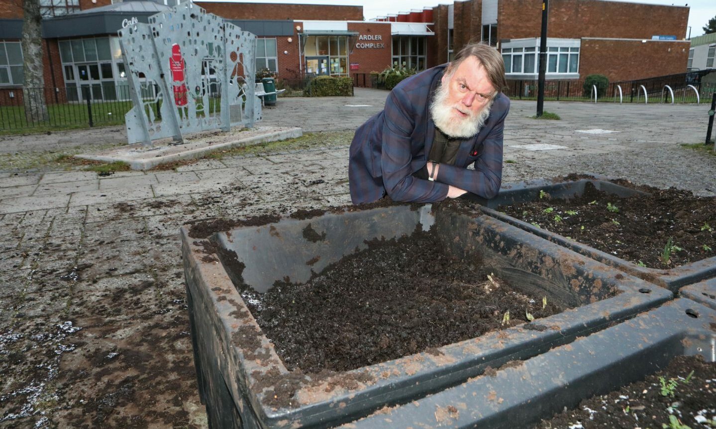 The Ardler Complex garden area has been targeted by vandals