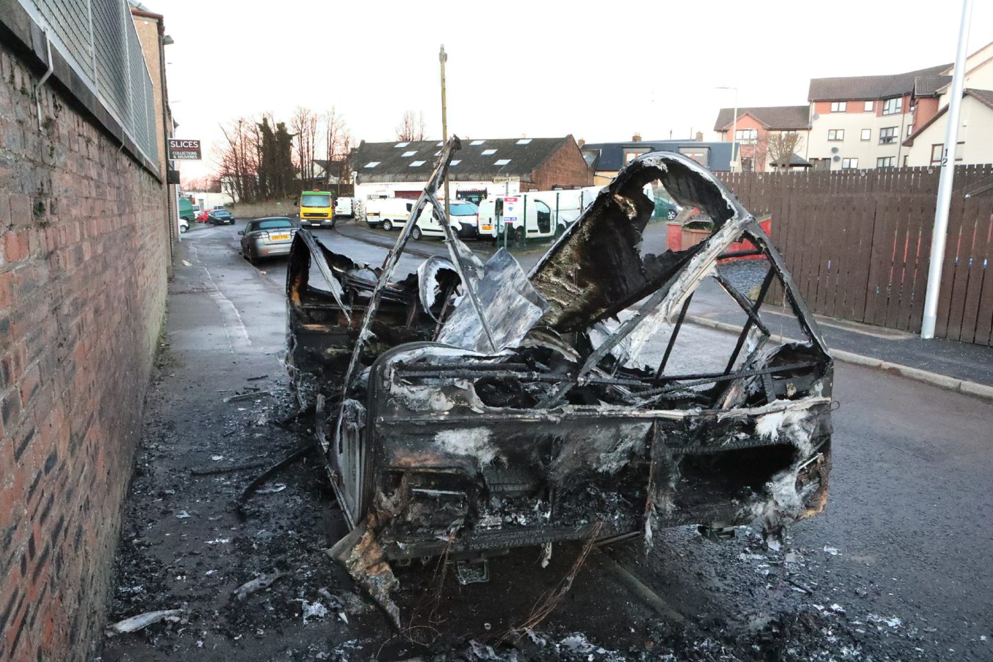 VIDEO: Dundee residents tell of 'explosion' as caravan destroyed in fire