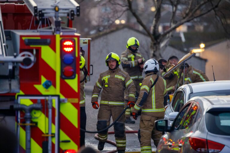 Residents evacuated during fire at Dunfermline flats