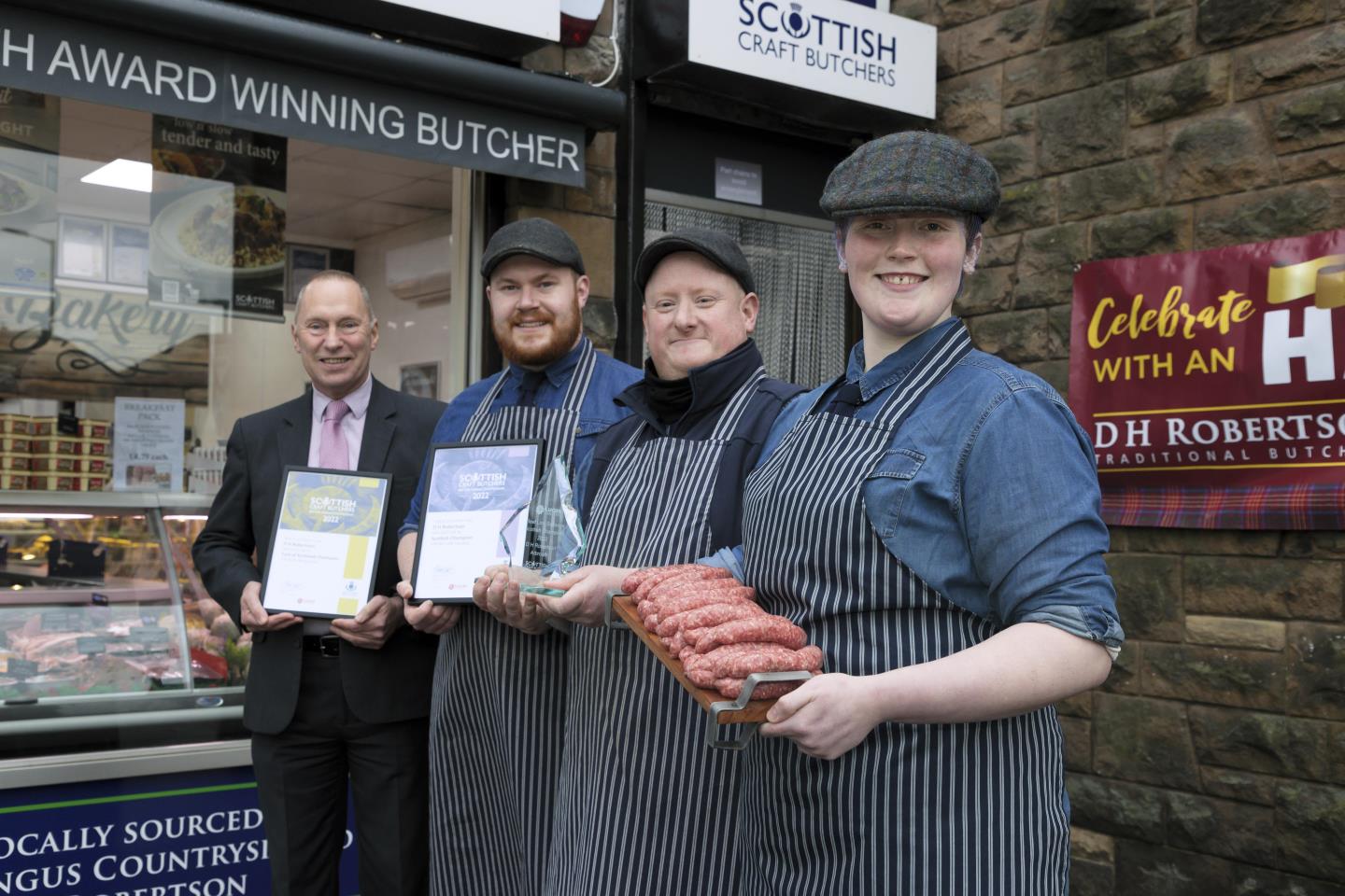 Arbroath butcher D H Robertson has 'Scotland's best beef banger'