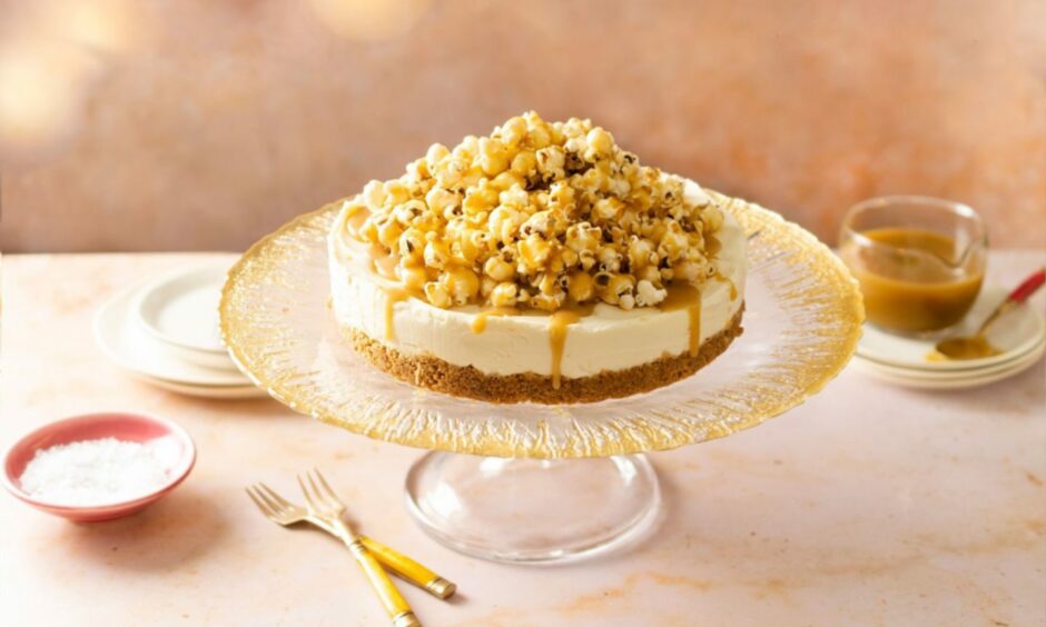 Recipe: This butterscotch popcorn cheesecake is a real showstopper