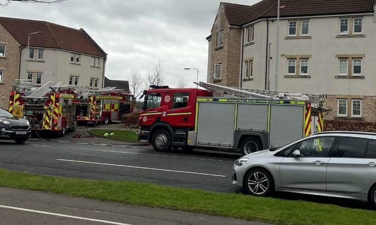 Firefighters tackle Dunfermline house fire