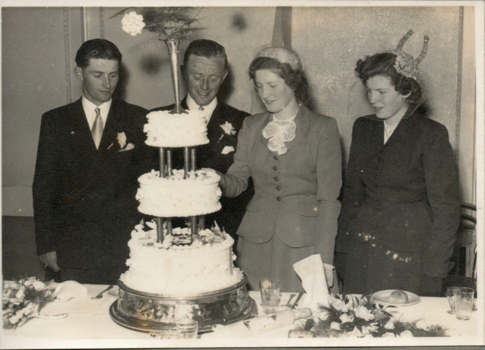 Bridal party together again for Angus couple Jim and Nancy's big day