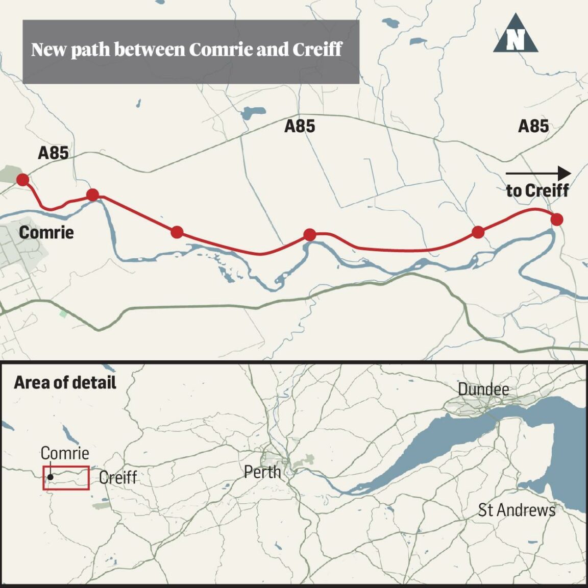 Green light given for new path connecting Comrie and Crieff