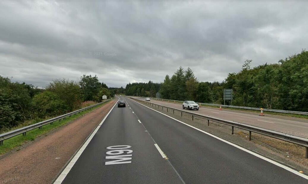 Section of M90 near Kelty in Fife to close for roadworks