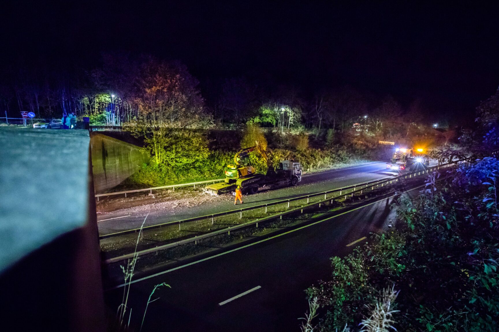 Dashcam captures moment HGV hit A90 flyover causing £650k damage
