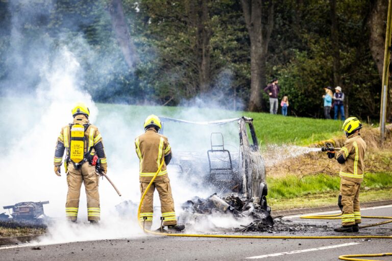 Campervan destroyed after bursting into flames on A92 in Fife - The Courier