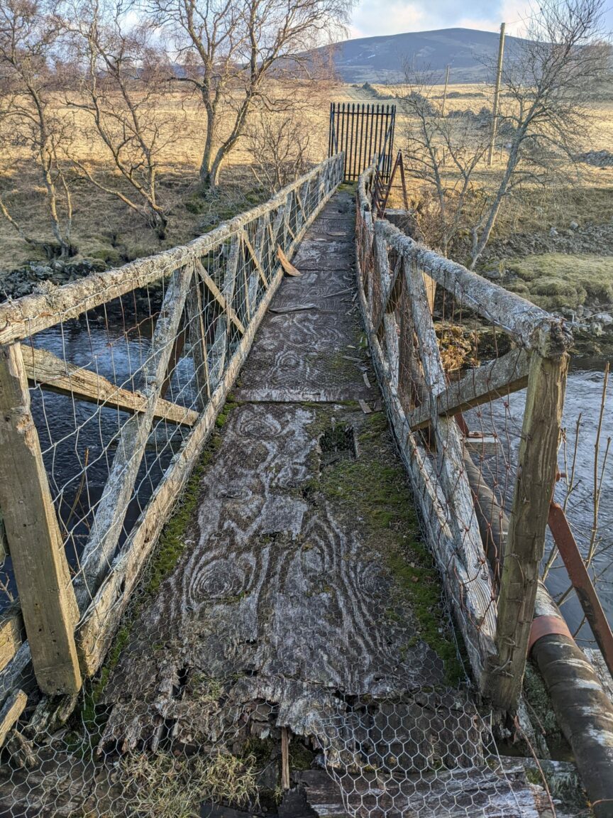 Impassable Glen Esk bridge raises questions on ancient right of way