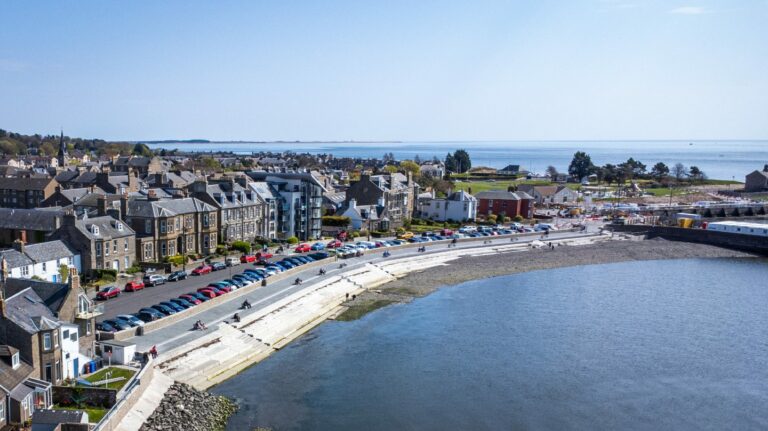 Drone footage shows progress of £15m Broughty Ferry flood defences