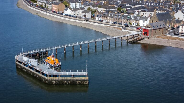 Drone footage shows progress of £15m Broughty Ferry flood defences