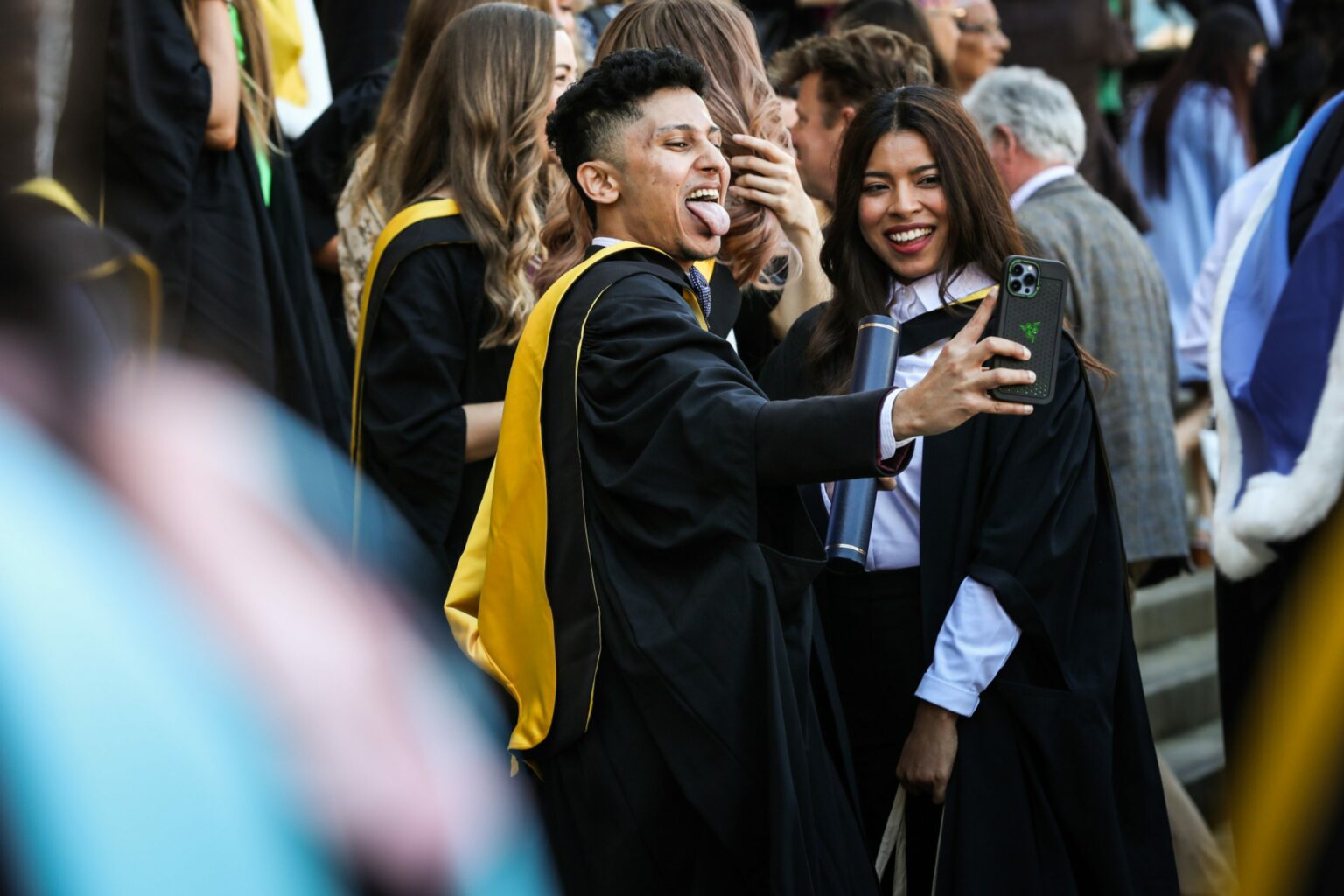 Dundee University classes of 2020/2021 celebrate at the Caird Hall