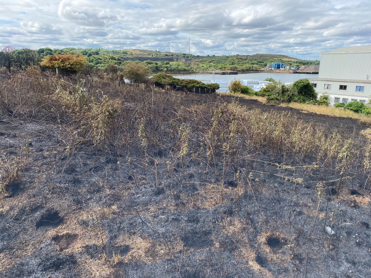 Inverkeithing: Drone images show fire damage at Prestonhill Quarry