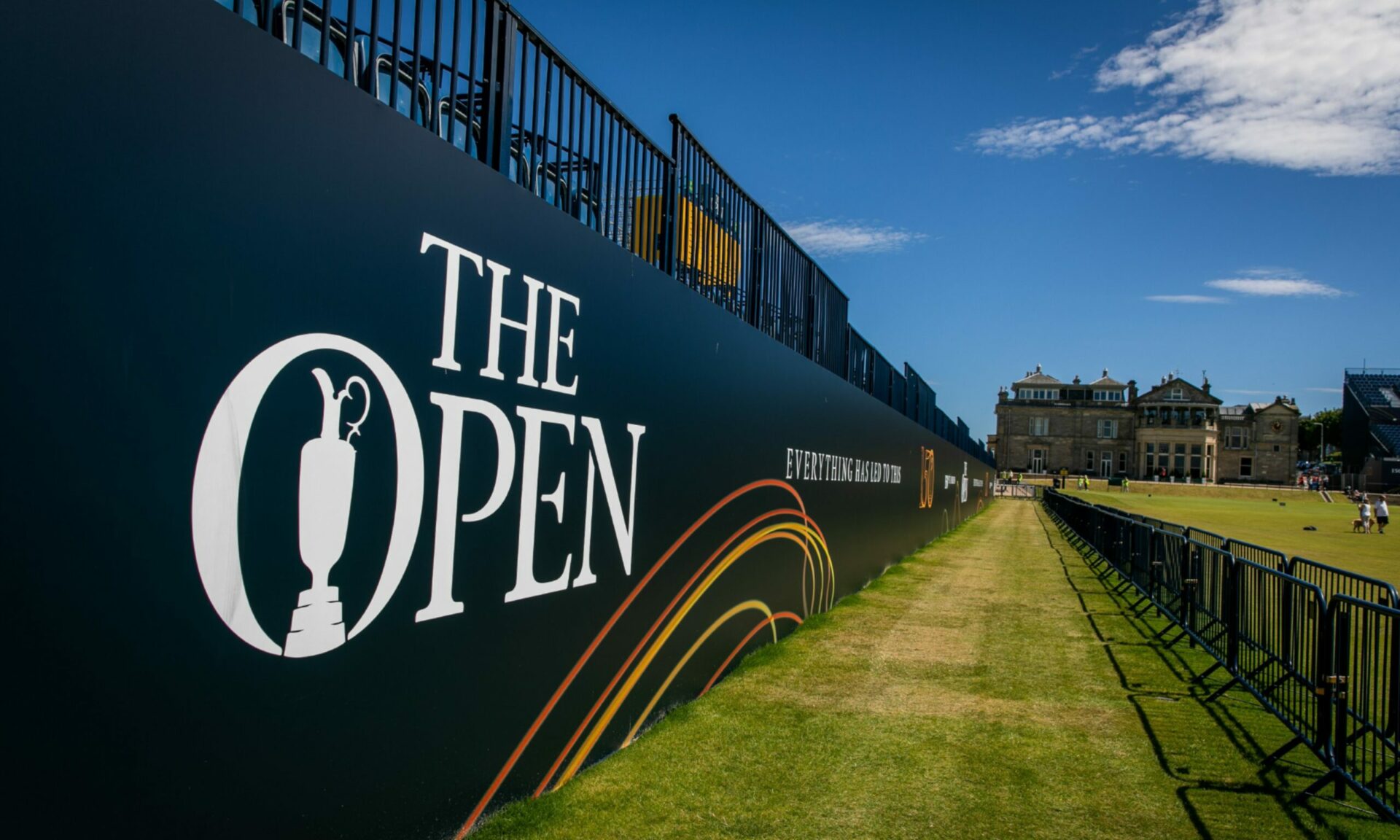 The Open at St Andrews: Pics show preparations including huge campsite