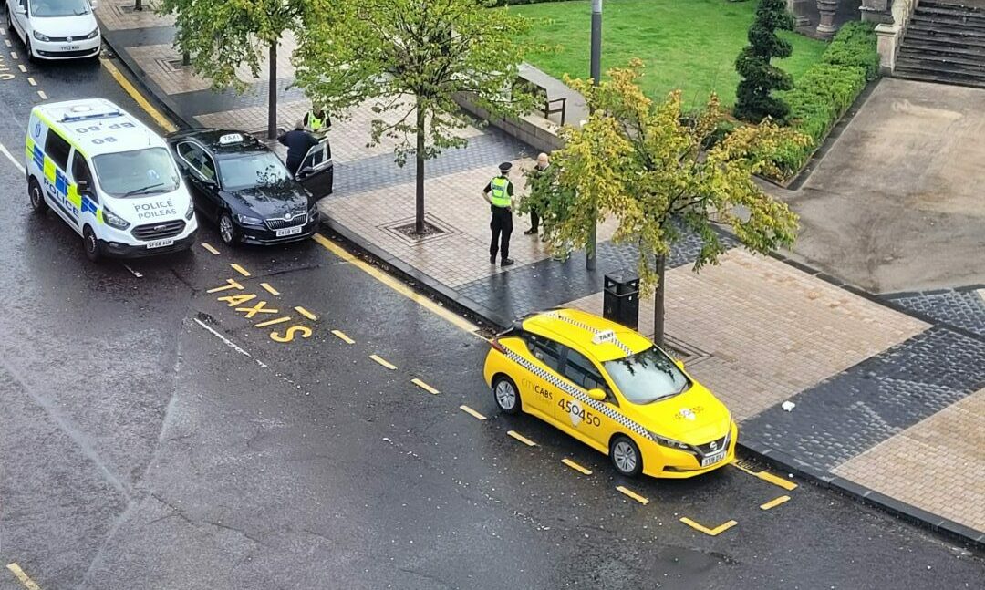 Police hunt man after driver 'spat at' during Dundee taxi rank attack ...