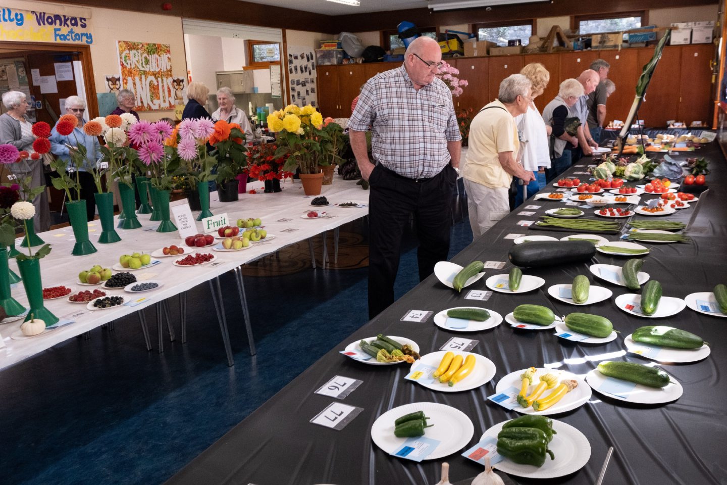 Forfar flower show brings out the visitors