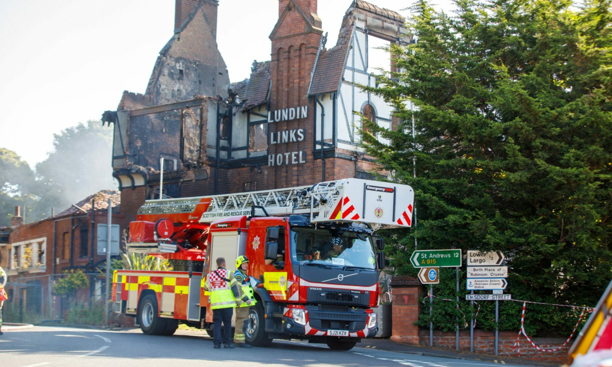 Lundin Links Hotel fire: Police following 'positive line of inquiry'