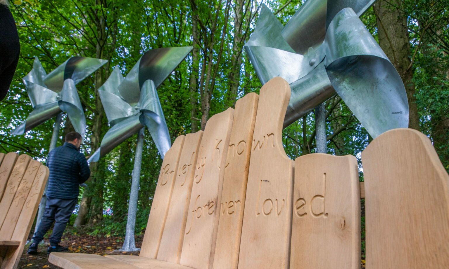 Lochore Meadows windmill sculpture baby memorial by Fife Sands