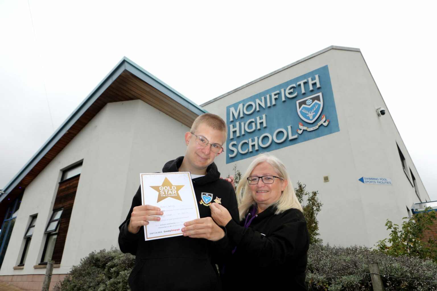 Gold Star for Robert Healey, an S6 pupil at Monifieth High School