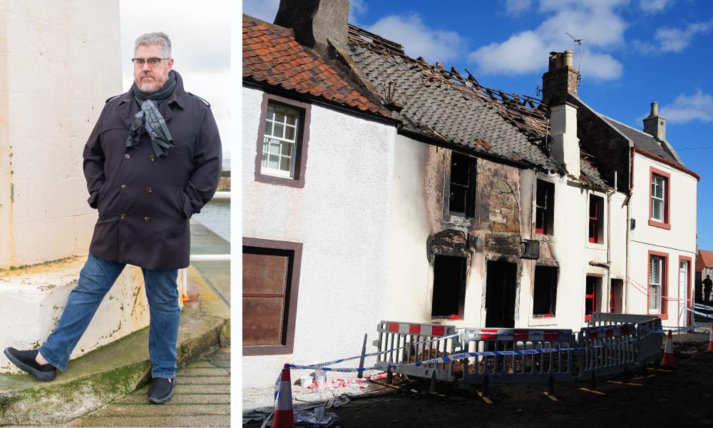 Phill Jupitus lends support to fire-hit Pittenweem Fish Bar