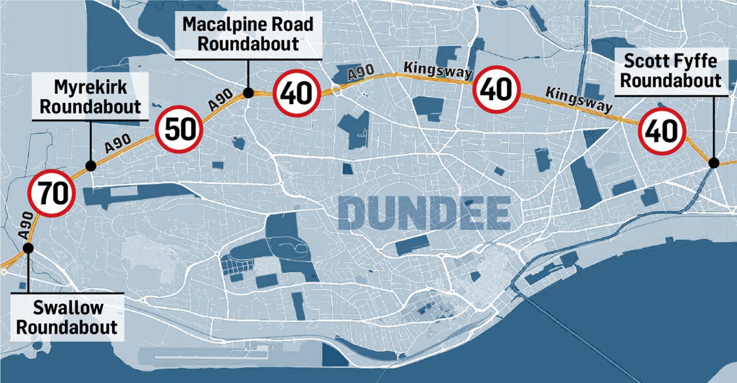 Kingsway speed signs too sticky to remove - but not enforceable