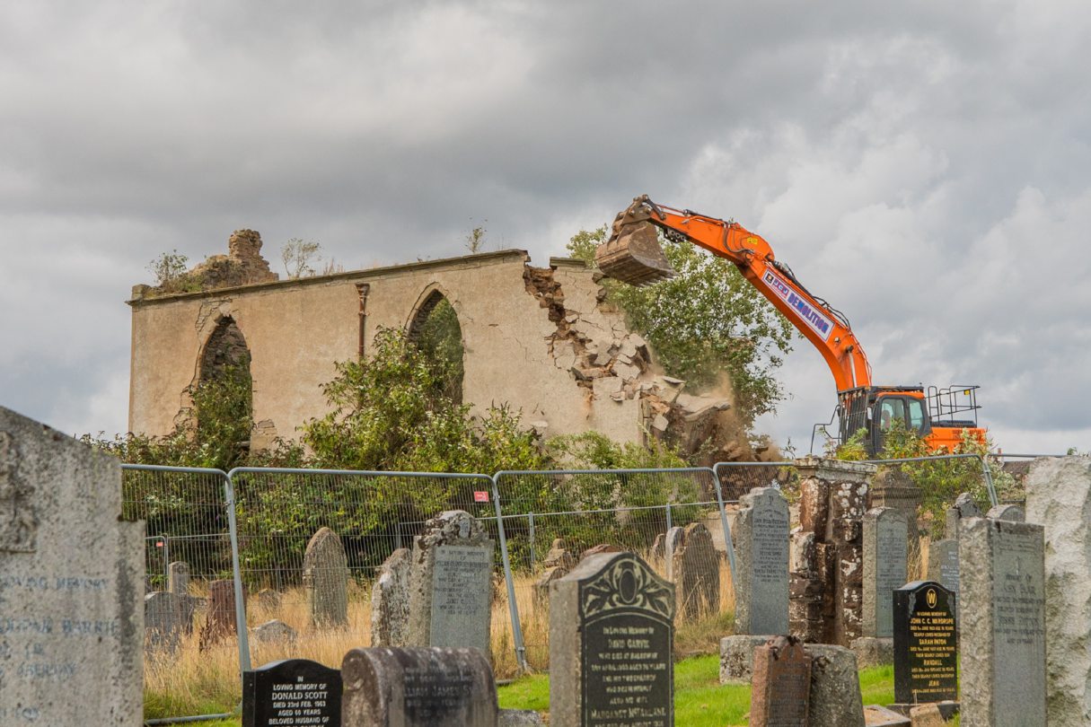 Auchtergaven and Moneydie Church in Perthshire demolished