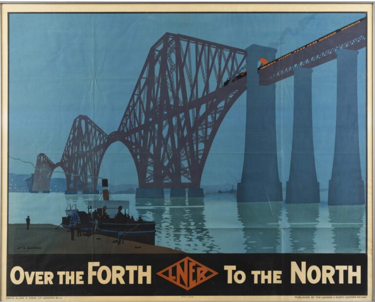 Vintage Forth Bridge railway poster sells for £12,600