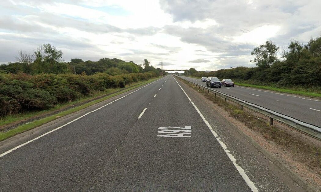 Vehicle fire on A92 near Kirkcaldy