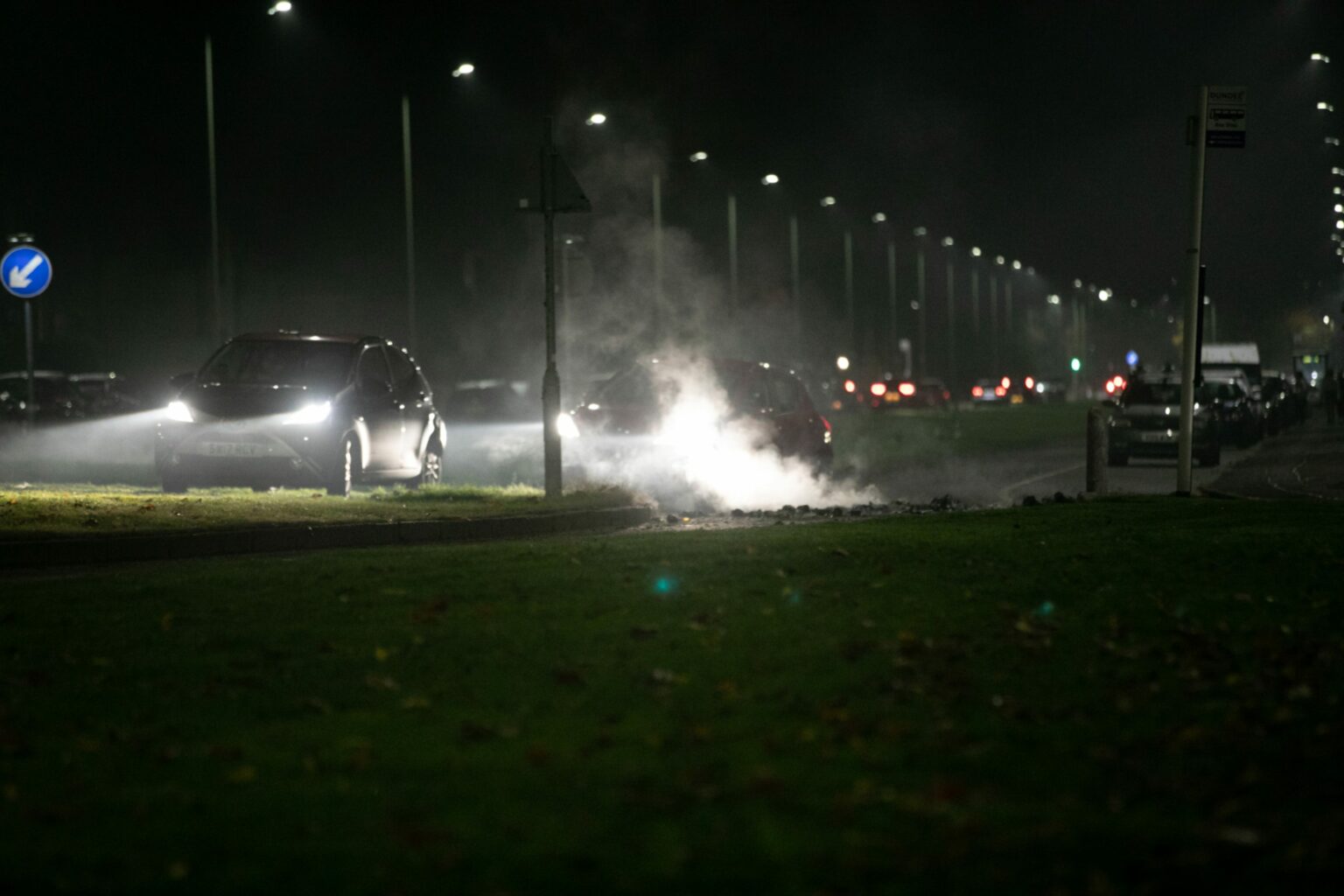 Balgowan Avenue: Dundee yobs set 'wall of fire' on Halloween