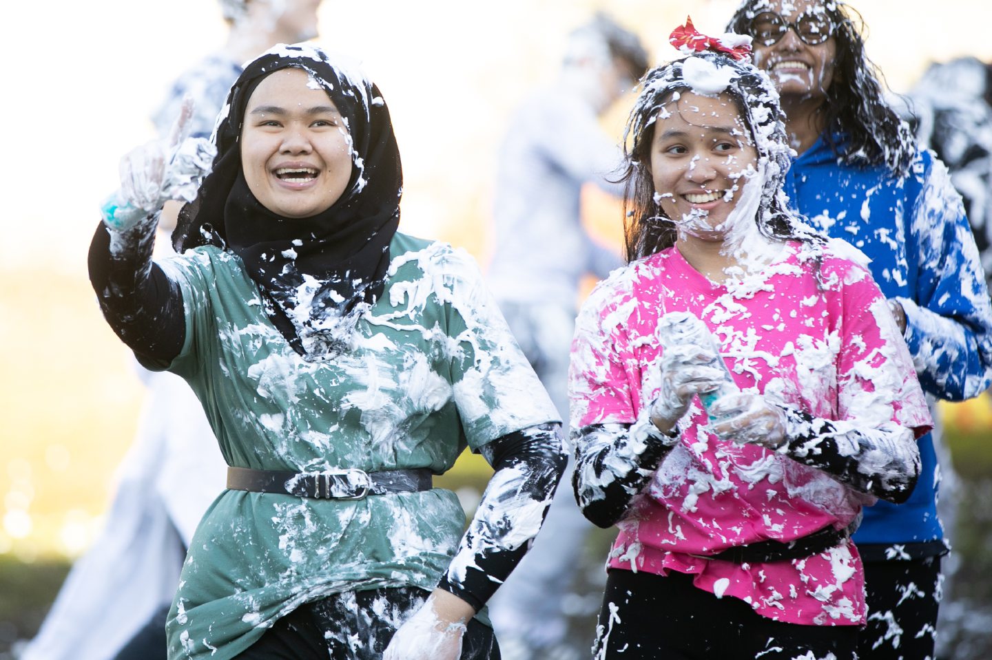 Hundreds of St Andrews students take part in Raisin Monday fight