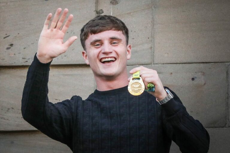 Dundee celebrations for Eilish McColgan and Sam Hickey