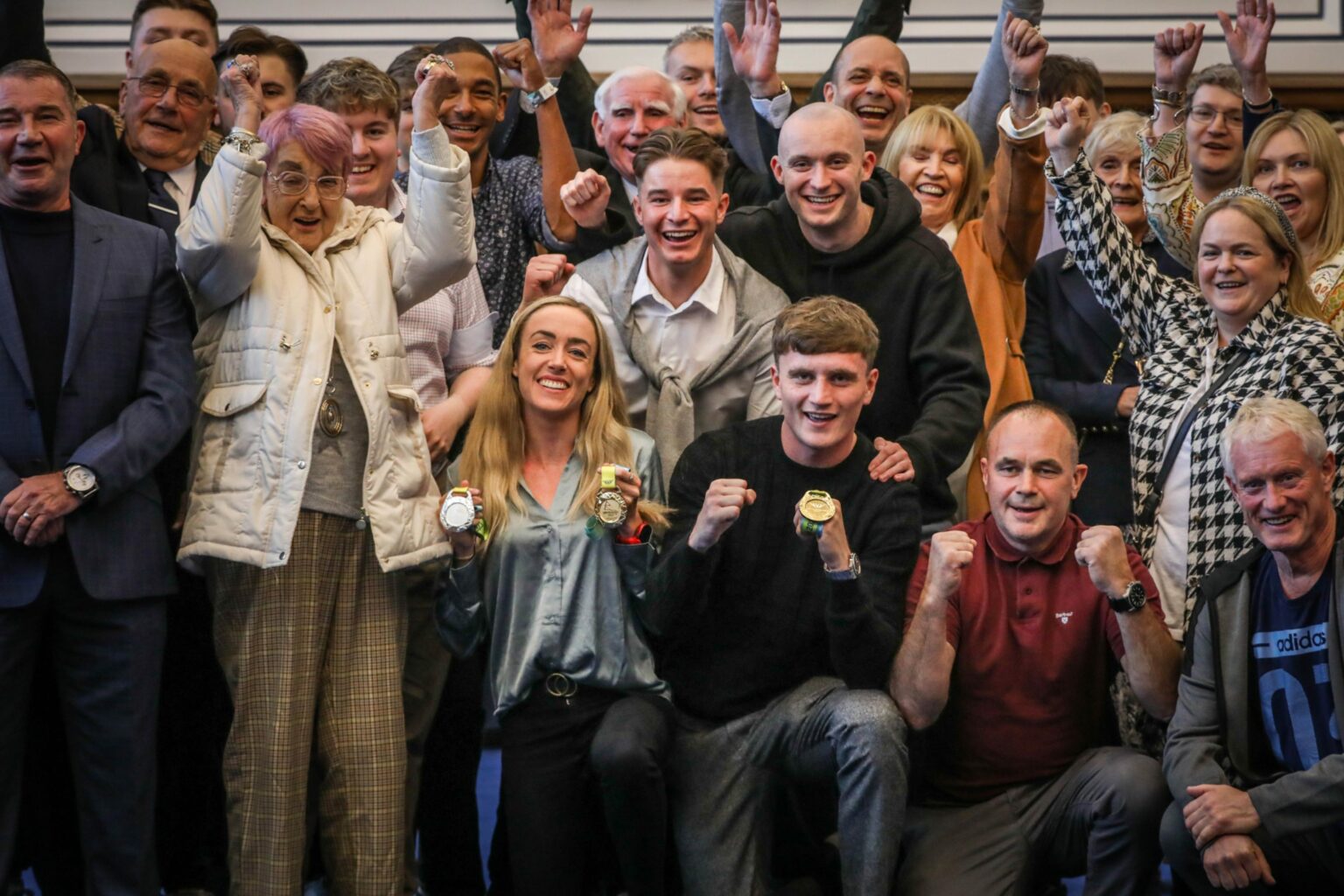 Dundee celebrations for Eilish McColgan and Sam Hickey