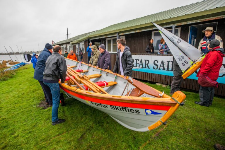 Forfar skiff launch in honour of popular local man Greg