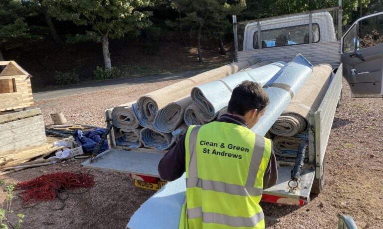 Dunhill Links carpet donated to St Andrews families