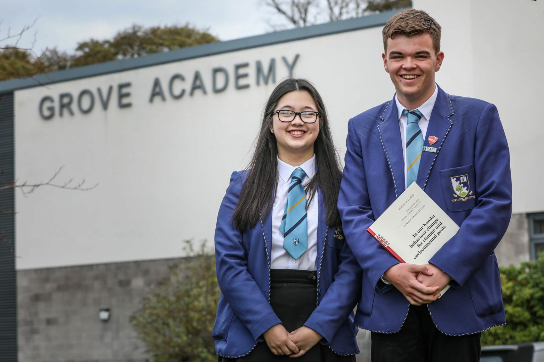 Grove Academy pupils work with House of Lords on climate change report
