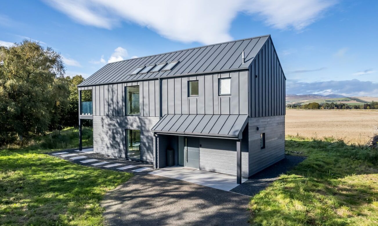 Inside Black Fox Barn: stunning newbuild woodland home in Angus