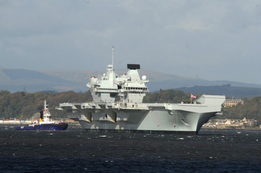 HMS Prince of Wales: Ship leaves Fife after repairs