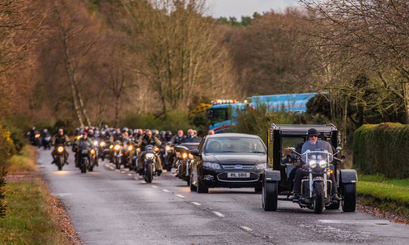 Jon Marsh: Procession of bikers lead Brechin dad on final journey