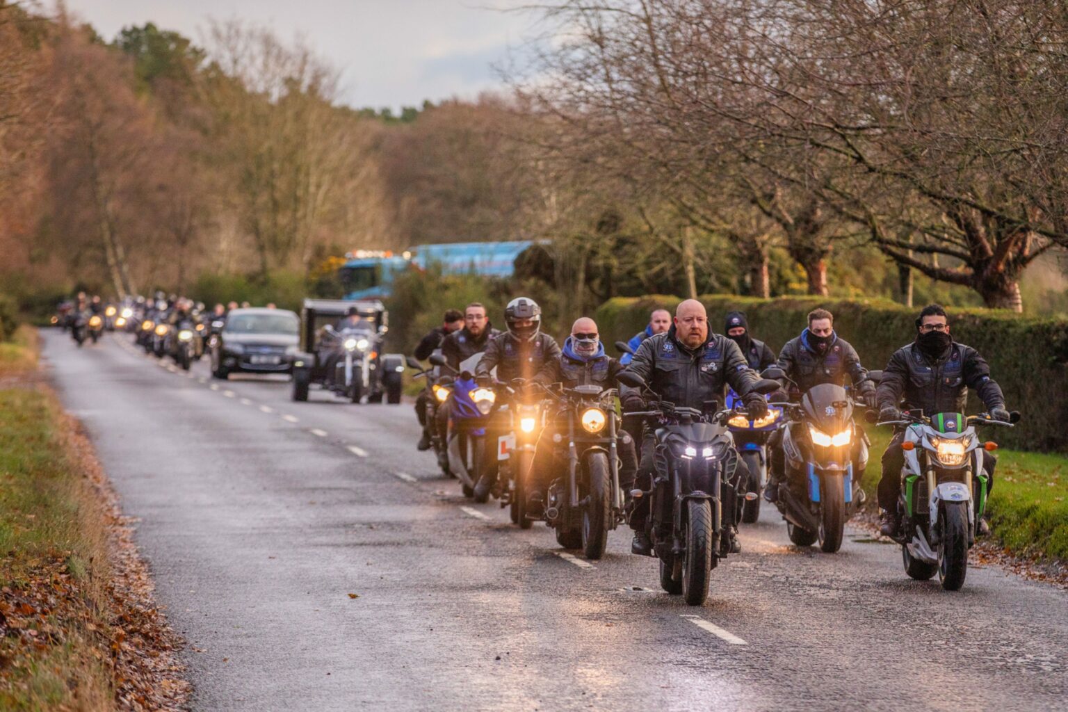 Jon Marsh: Procession of bikers lead Brechin dad on final journey
