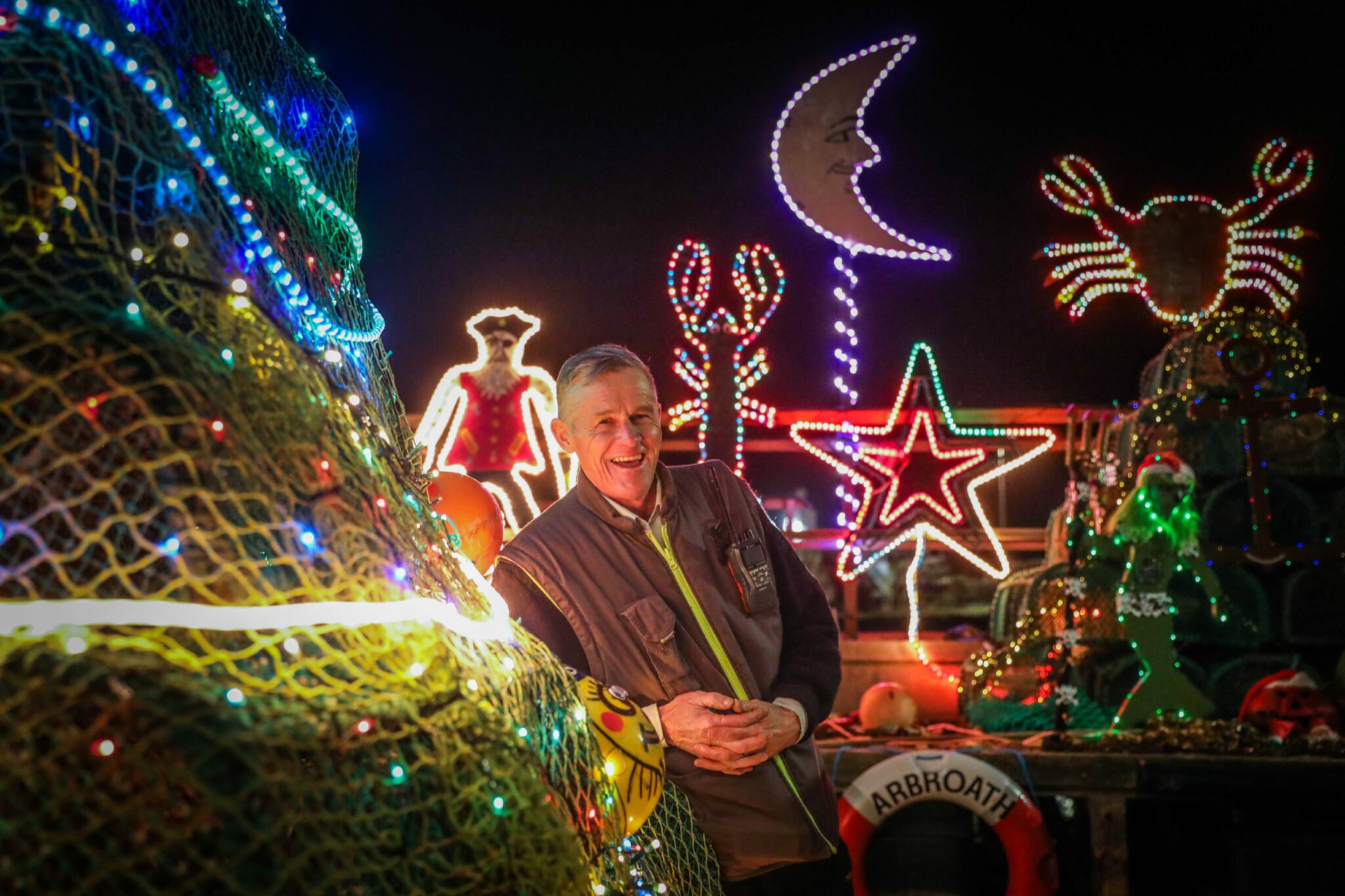 Angus harbour Christmas trees bring a creel festive feel