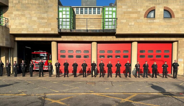 Barry Martin: Firefighters hold minute’s silence for Fifer who died