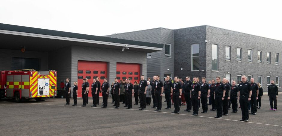 Barry Martin: Firefighters hold minute’s silence for Fifer who died