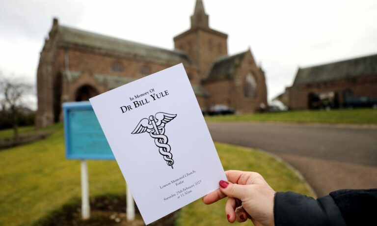 Tributes paid at memorial service for tragic Forfar GP Bill Yule - The ...