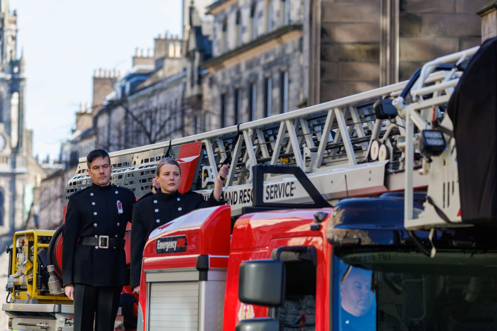 Barry Martin: Thousands line Royal Mile for Fife firefighter's funeral