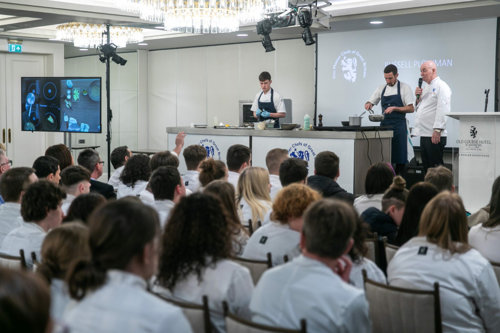 Students treated to demos by four Michelin chefs at Fife food event