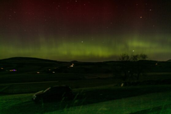 Stunning Northern Lights fill sky above Dundee and Fife