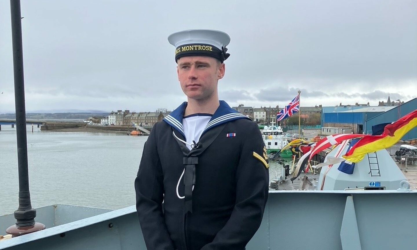 Home town seaman proud to be part of final HMS Montrose visit