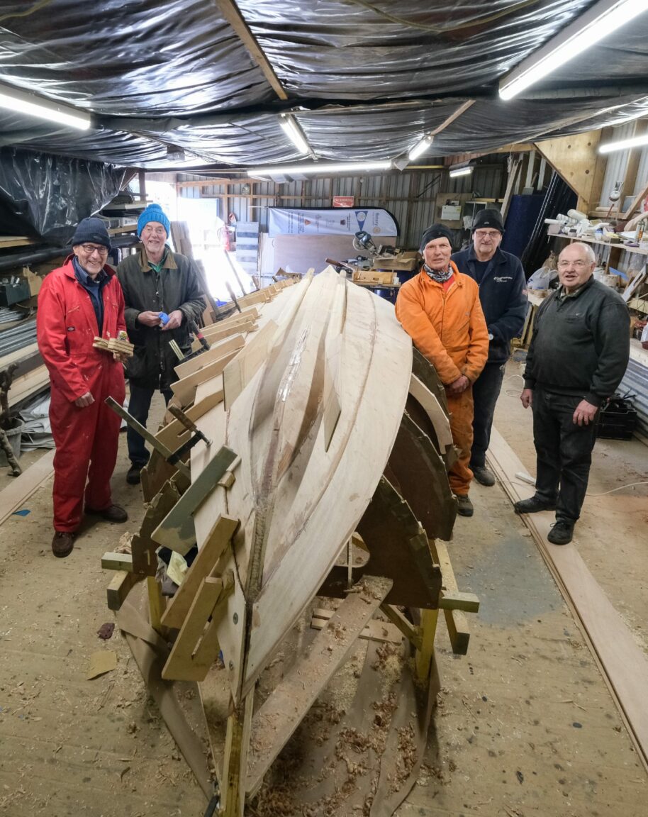 Forfar skiff construction crew press on with second community rowing boat