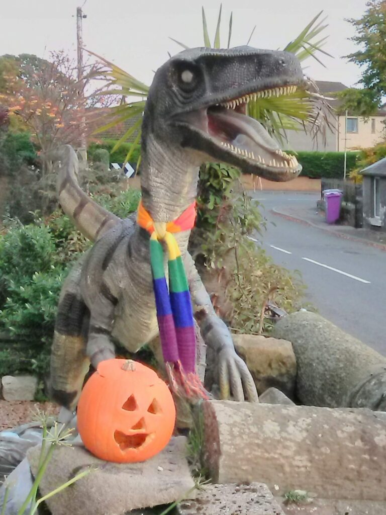 6ft dinosaur statue stolen from outside Angus family's front door
