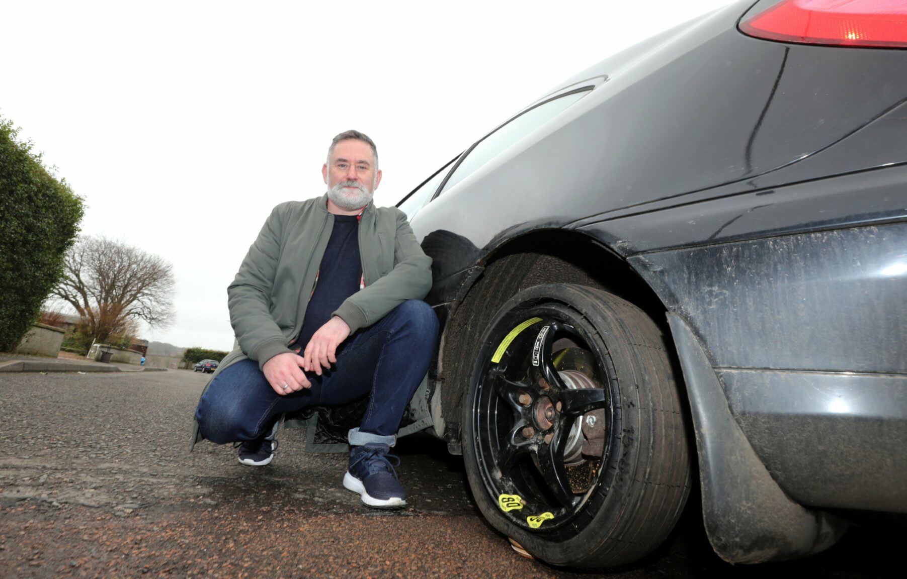 Angus driver forced to replace two tyres after hitting 7ft pothole